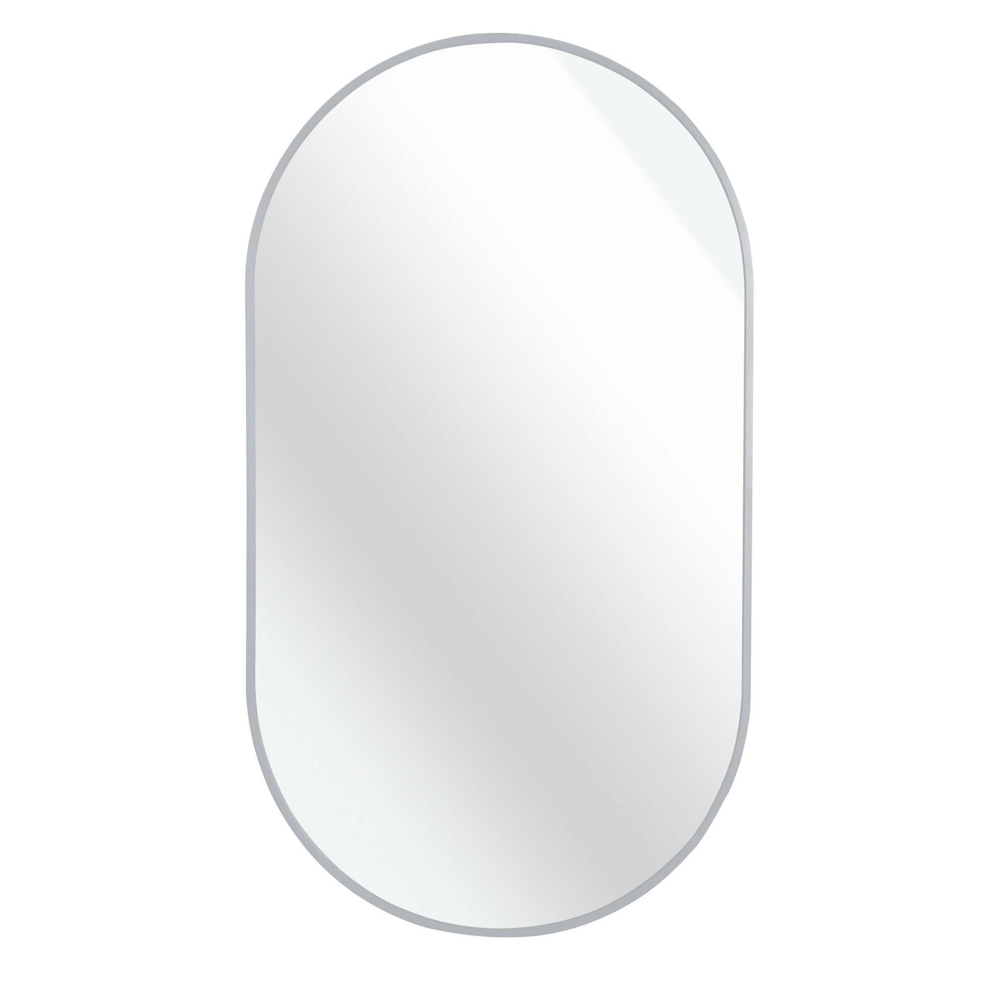 Ebern Designs 20 X 33 Inch Metal Oval Wall Mirror | Wayfair