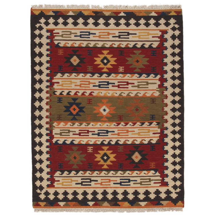 Bloomsbury Market Sivas Aztec Hand Woven Flatweave Area Rug Set ...