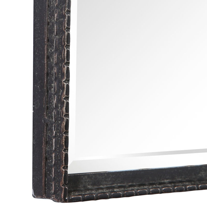 17 Stories Santiago Industrial Beveled Accent Mirror & Reviews | Wayfair