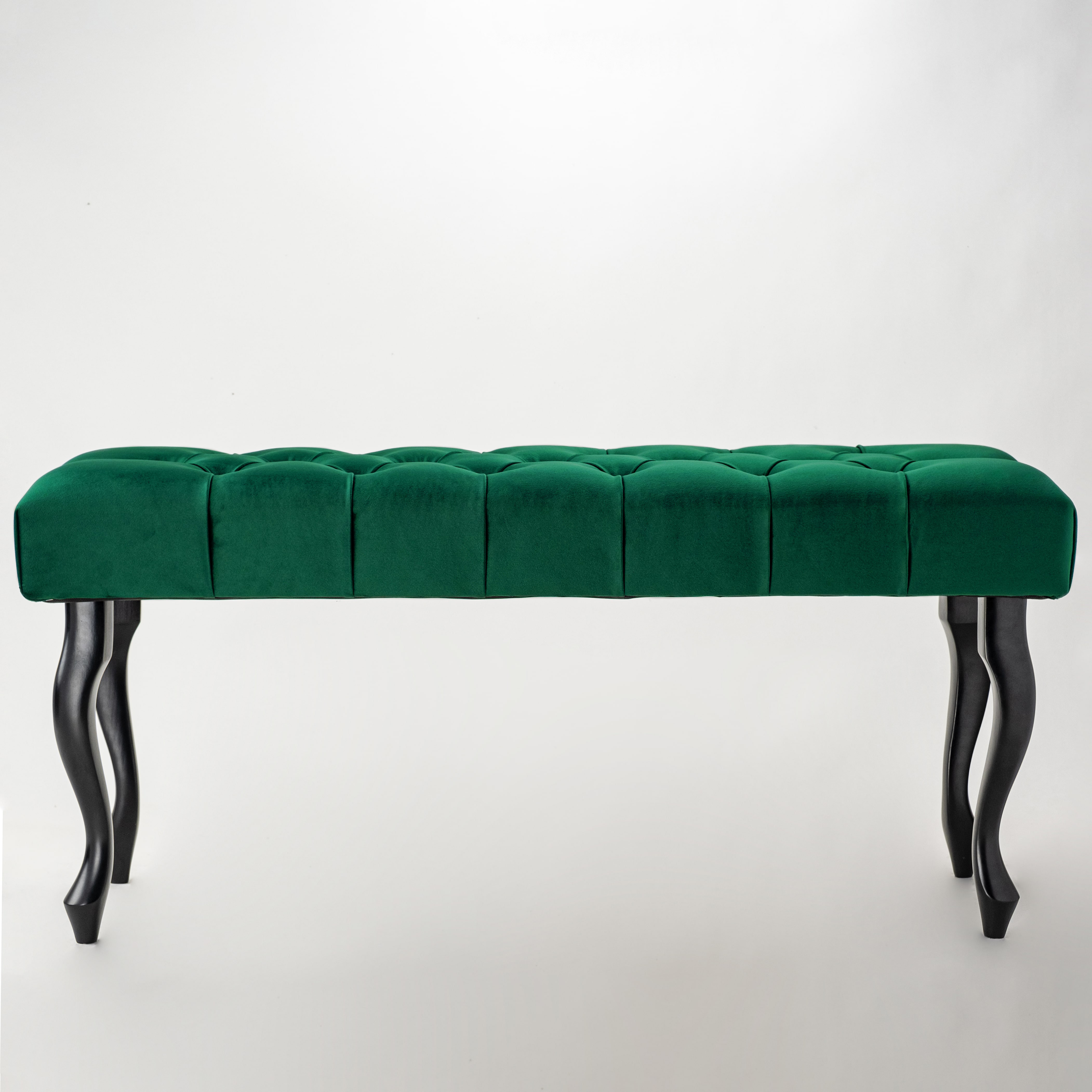 Rosalind Wheeler Meyerwood 45Cm Velvet Tufted Rectangle Footstool Ottoman | Wayfair.co.uk