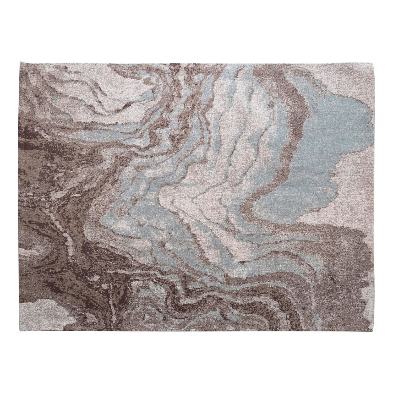 Lark Manor Nubble Abstract Cotton Brown/Gray/Green Area Rug | Wayfair