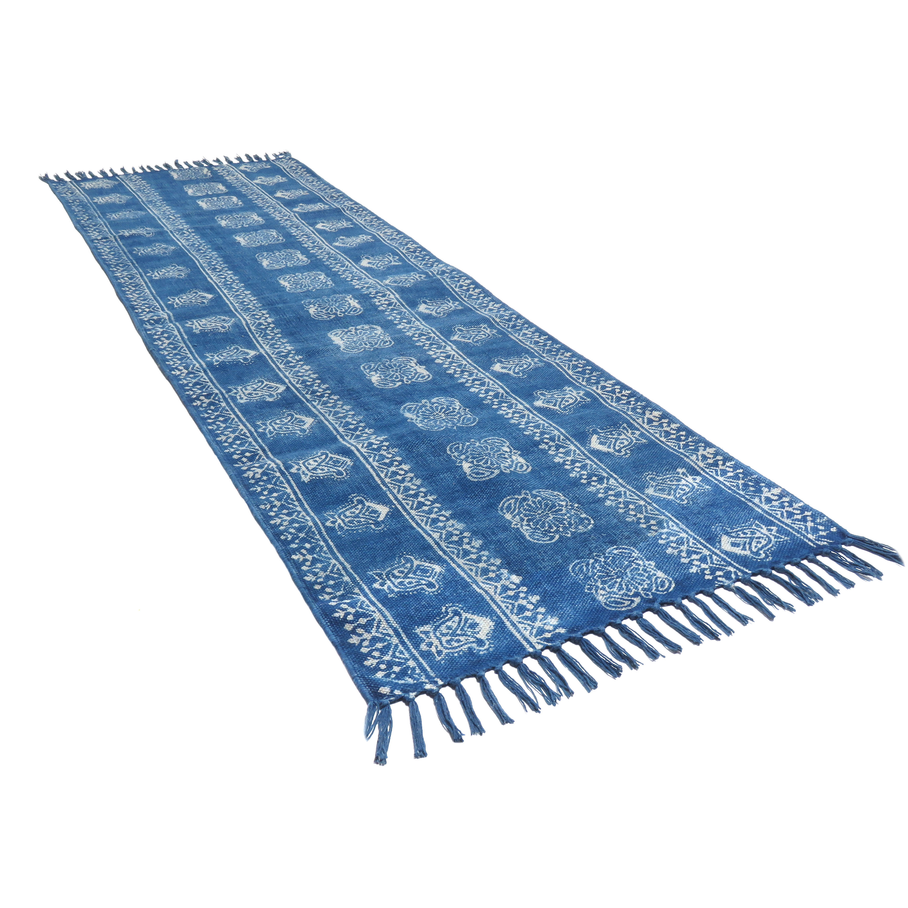 Bungalow Rose Traditional Living Room Cotton Area Rugs MULTY in ...