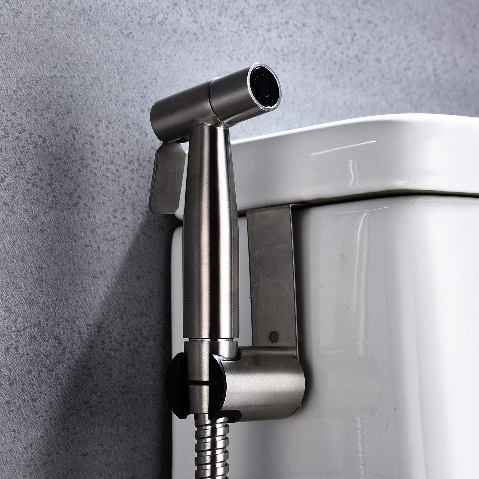 hanni Toilet Bidet - Handheld Type Hygiene Upgrade Rust Silver Metal ...