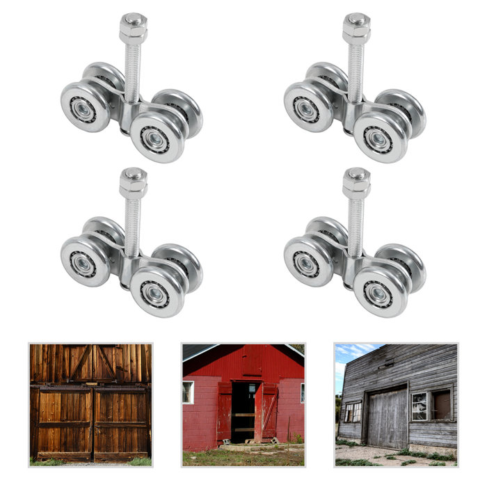 JOYDING 4Pcs Sliding Track Rollers Double Wheel Sliding Track Roller ...