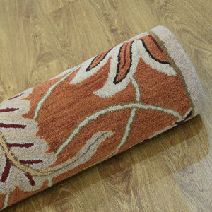 Canora Grey Kaymiah HAND TUFTED WOOL ECO-FRIENDLY AREA RUGS - Orange ...