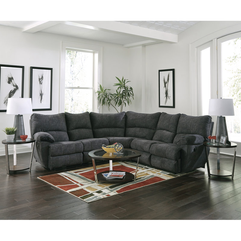Latitude Run® 89" Wide Symmetrical Reclining Corner Sectional | Wayfair