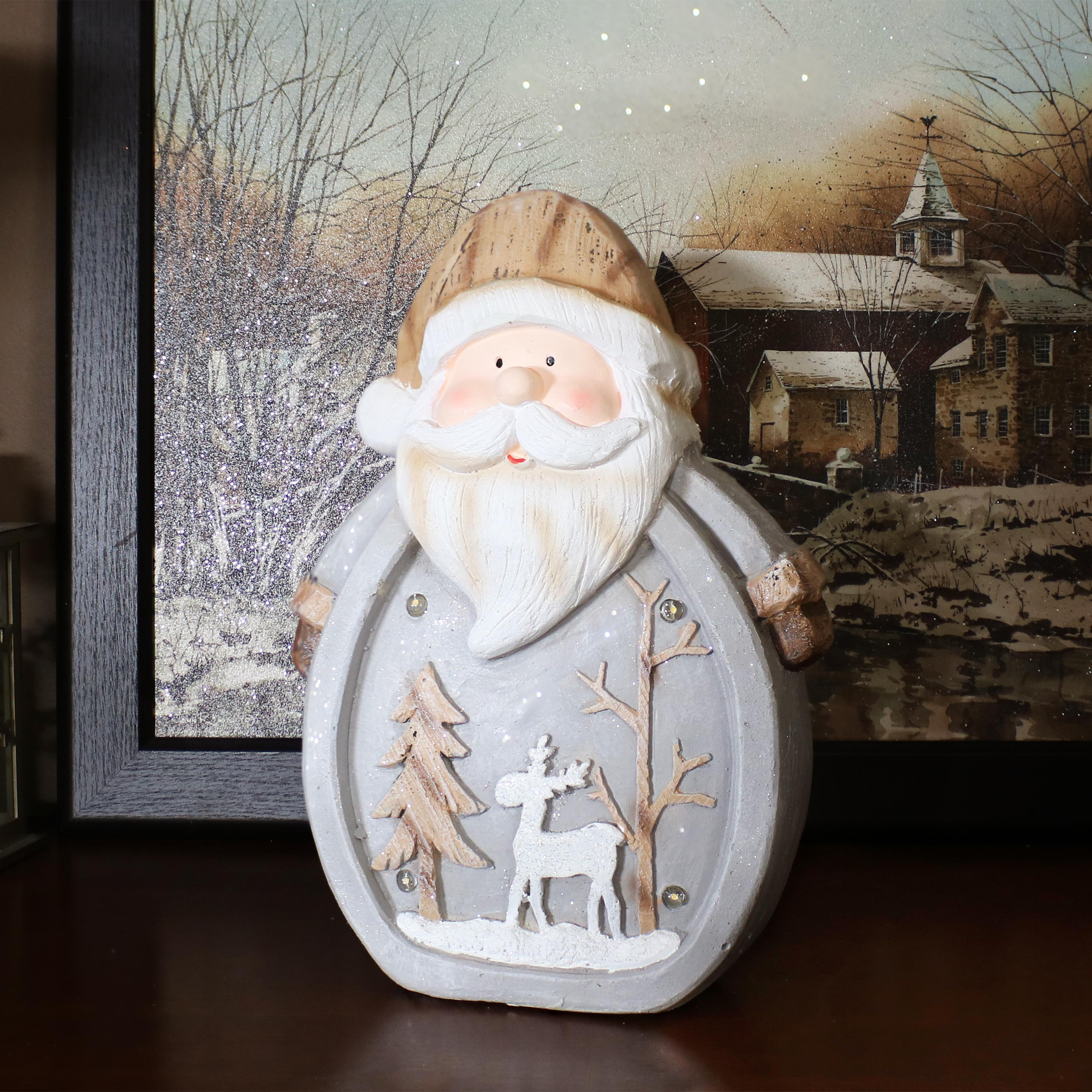 The Holiday Aisle® Santa Claus Indoor Pre-Lit LED Figurine & Reviews ...