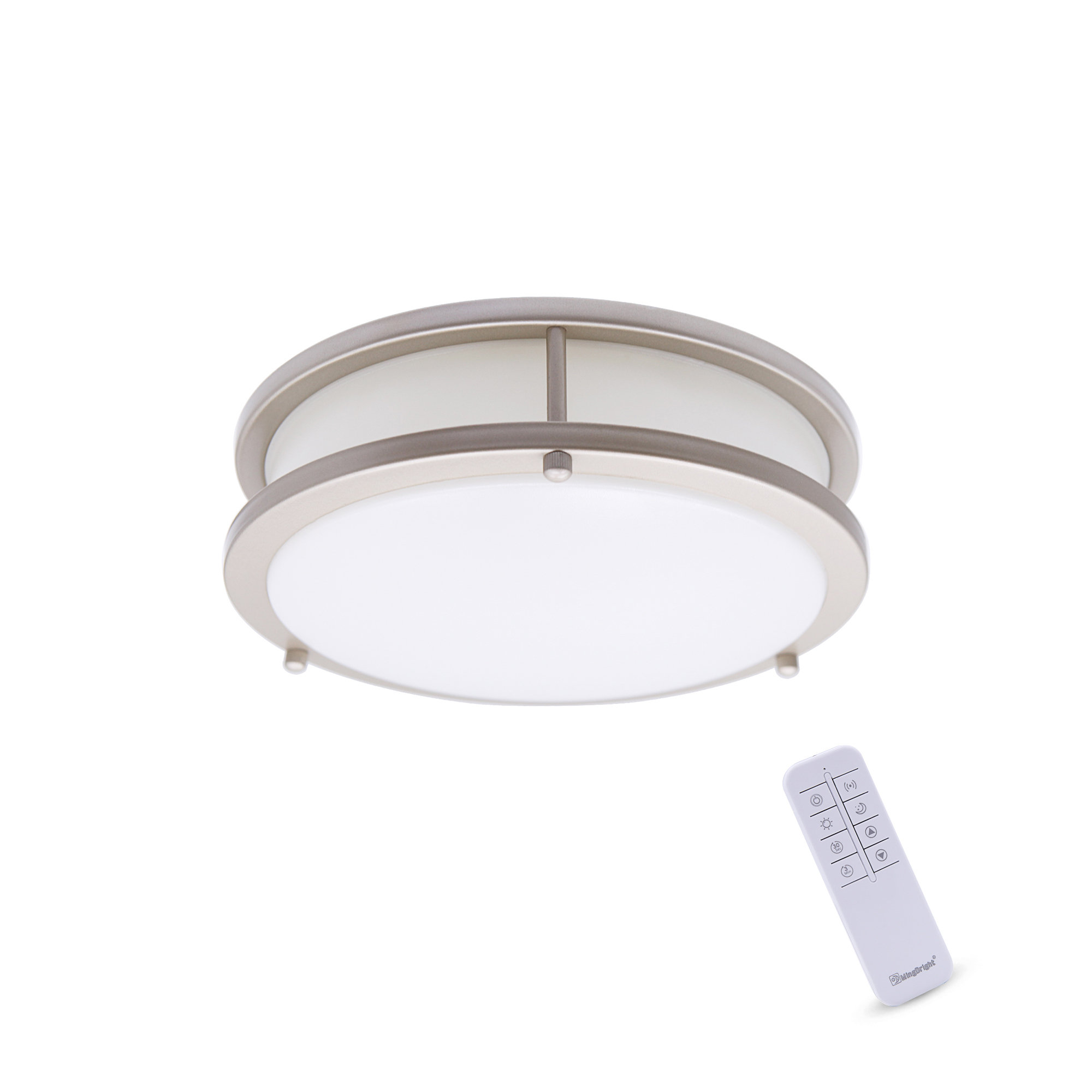 Wrought Studio Double Ring Flushmount With Micro Wave Sensor 4000K Cool ...