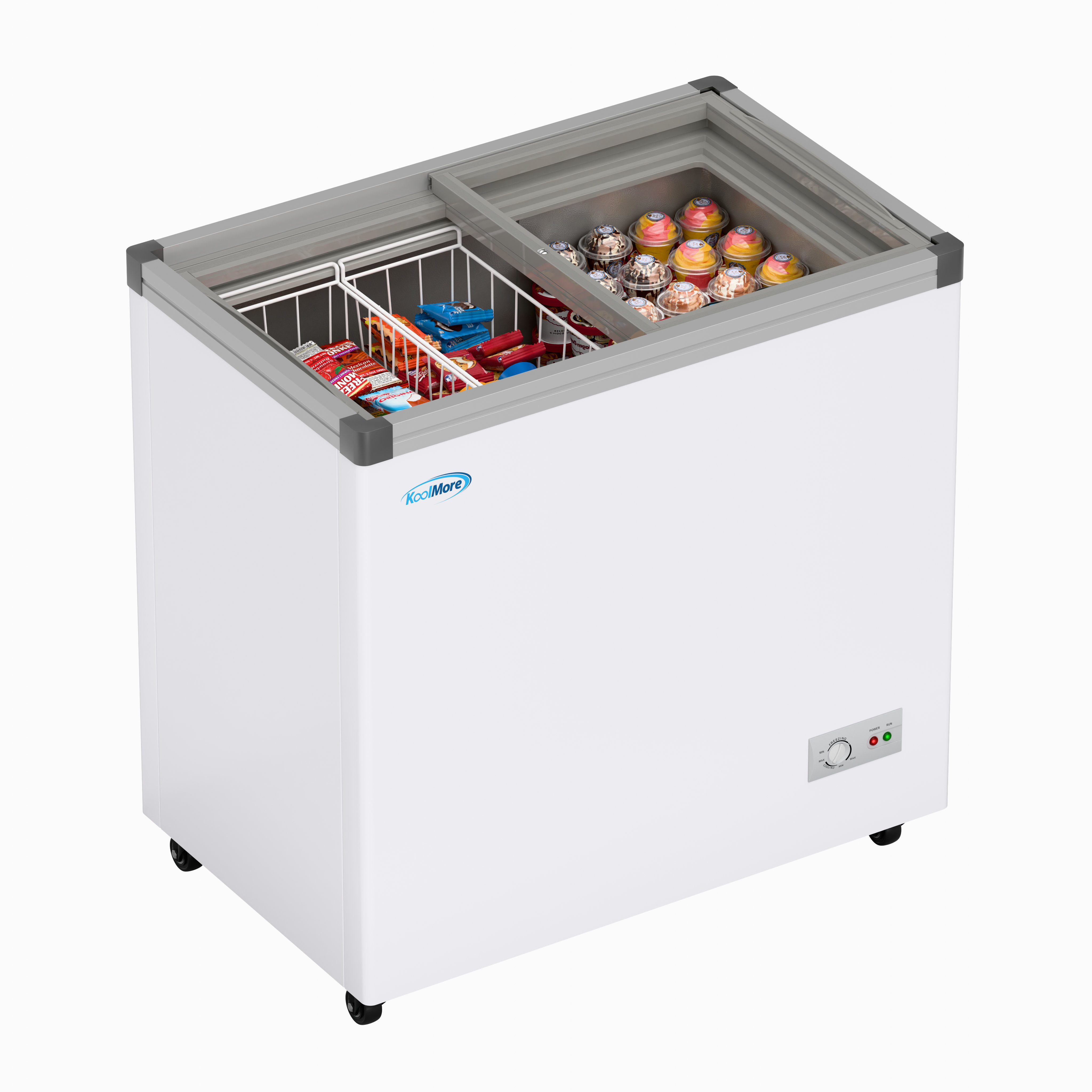 KoolMore 33 In. Flat Top Ice Cream Display Freezer - 7 cu ft | Wayfair