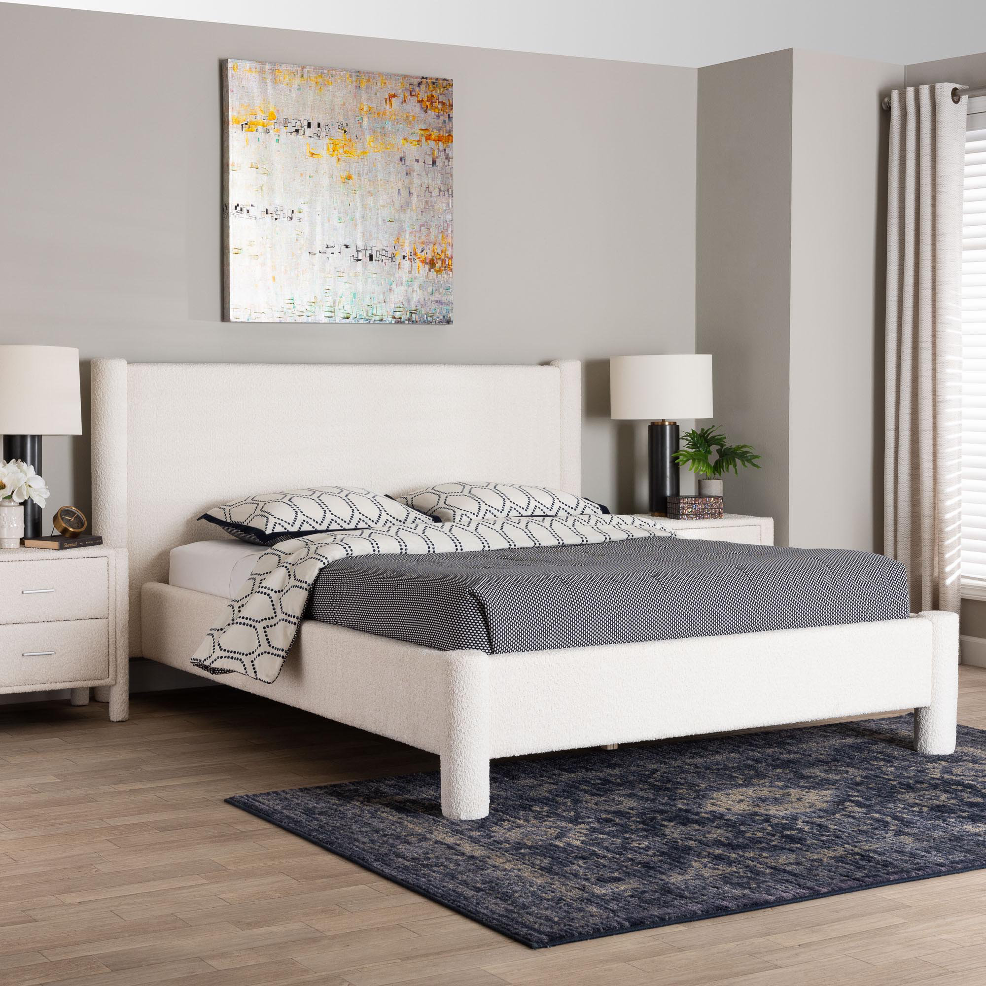 Brayden Studio Hazeleen Baxton Studio Laria Modern White Teddy-Bear ...