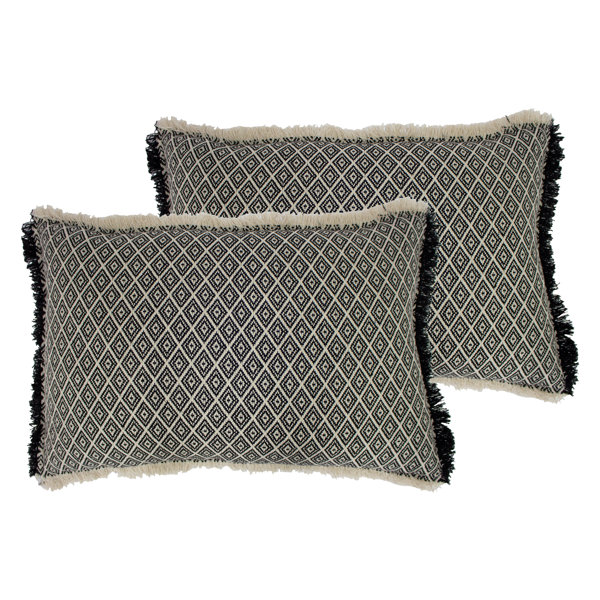 Paoletti Geometric Rectangular Cushion With Filling | Wayfair.co.uk