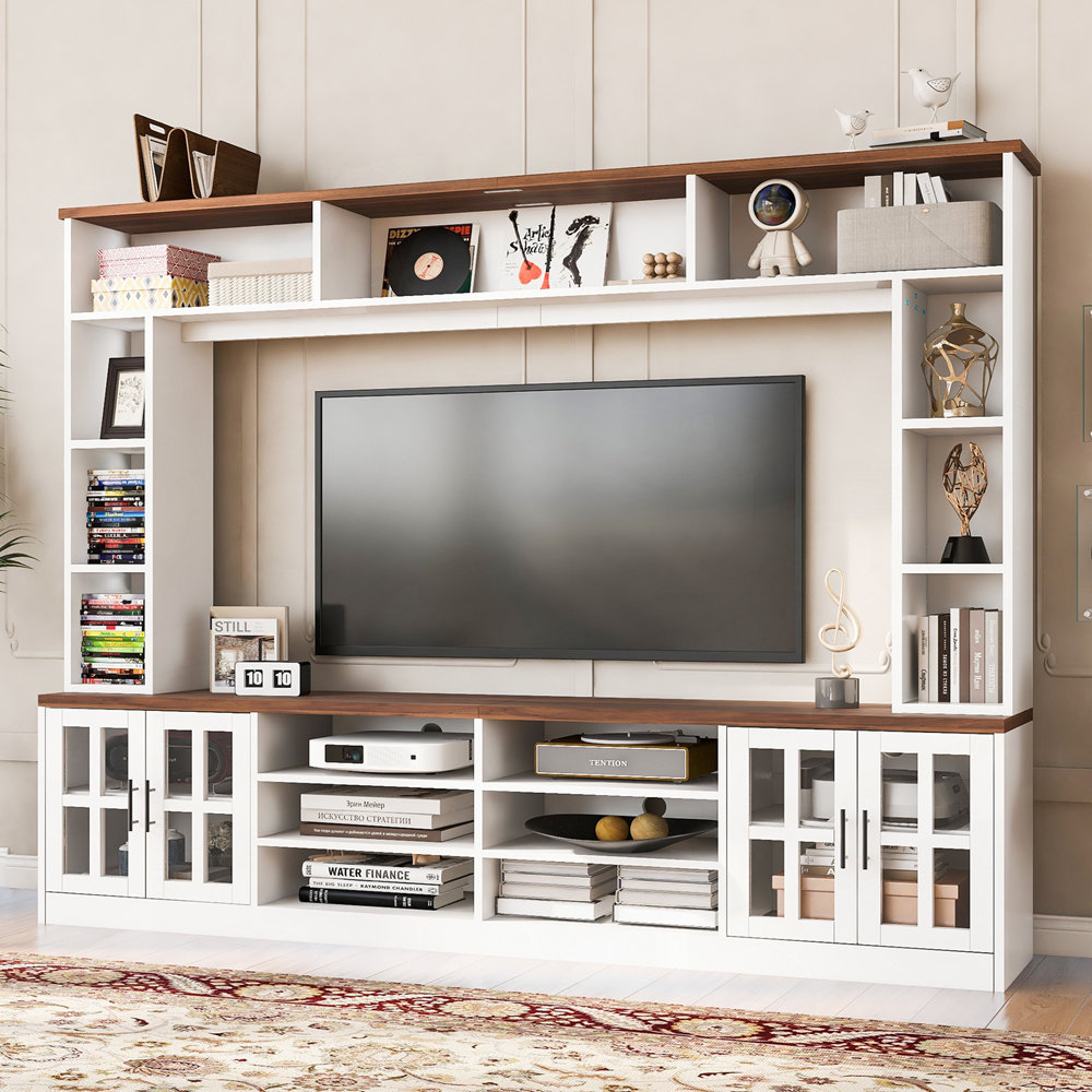 Dakota Fields Versatile Entertainment Center with Advanced Storage and Stylish Design | Wayfair