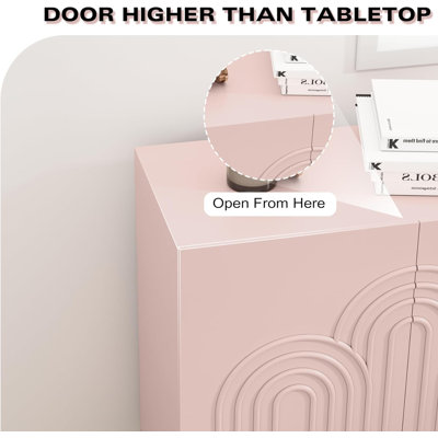 Mercer41 Sirgio 47.2'' Sideboard Buffet Cabinet with 3 Doors for ...