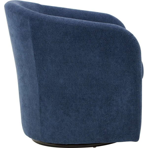 Wade Logan® Upholstered Swivel Barrel Chair & Reviews | Wayfair