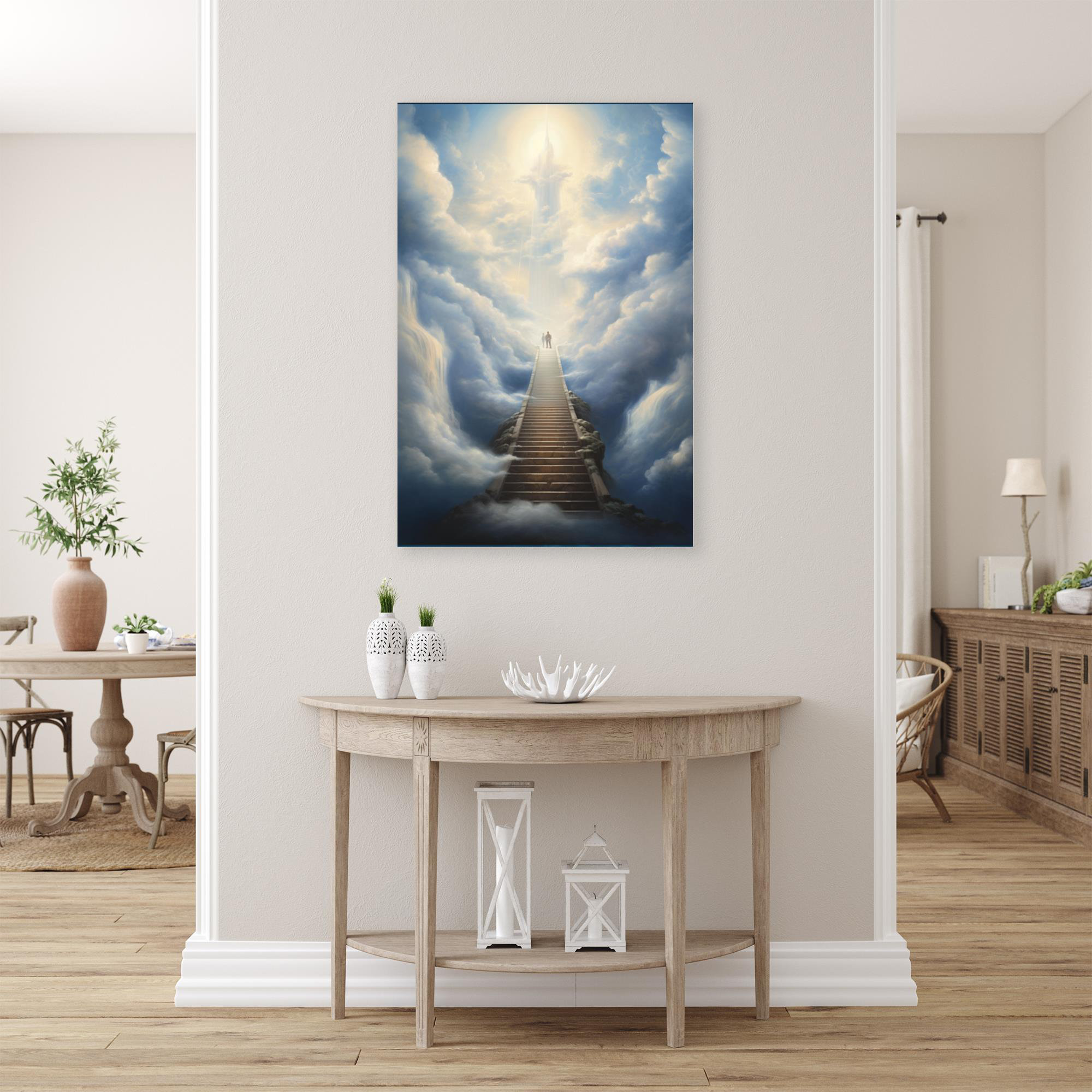 Trinx Jesus Heaven - 1 Piece Rectangle Graphic Art Print Jesus Heaven ...