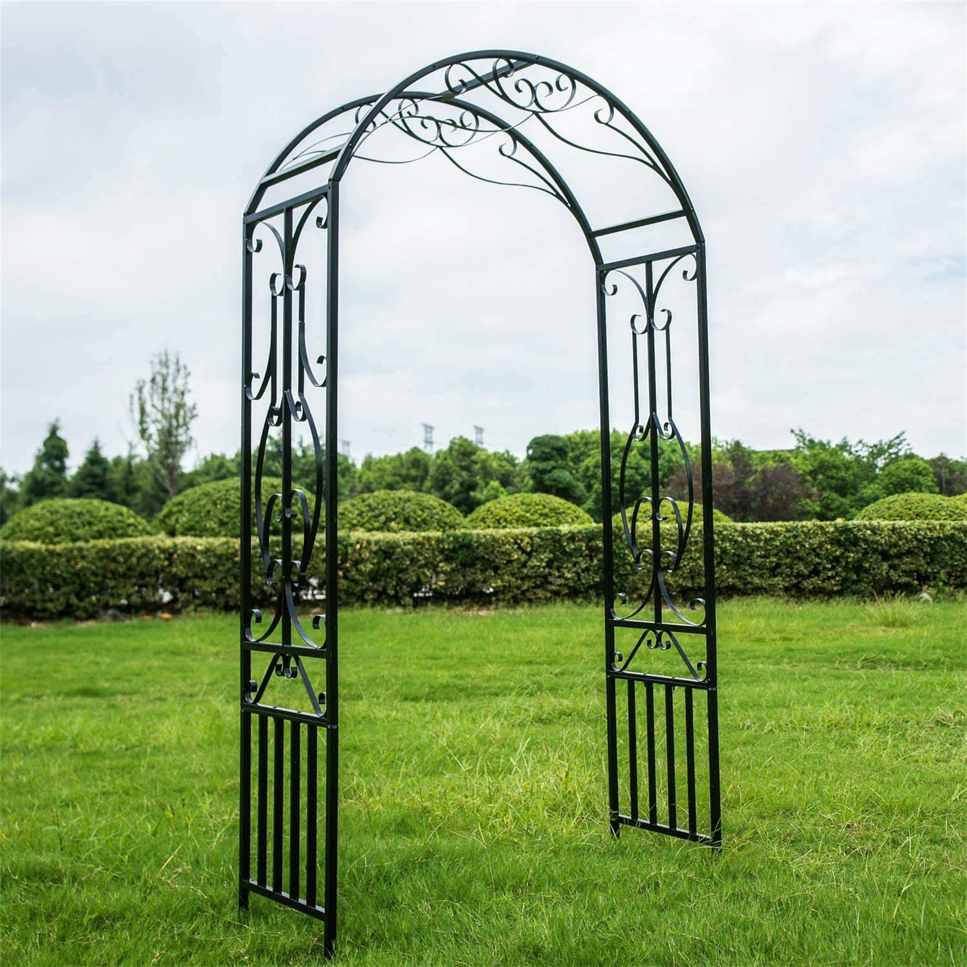 Kinbor 47" W x 17.3" D Iron Arbor & Reviews | Wayfair