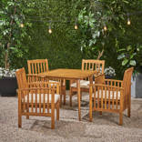 Bay Isle Home 4 - Person Square Outdoor Dining Set | Wayfair