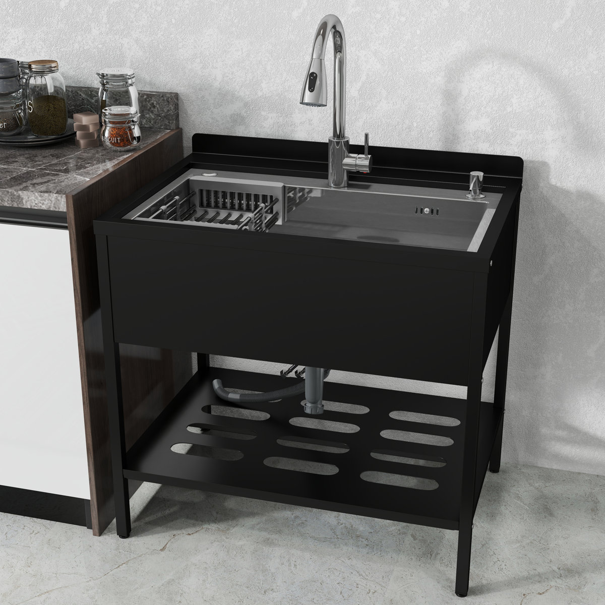 IGUANNA Stainess Steel Single Bowl Utility Sink & Reviews | Wayfair