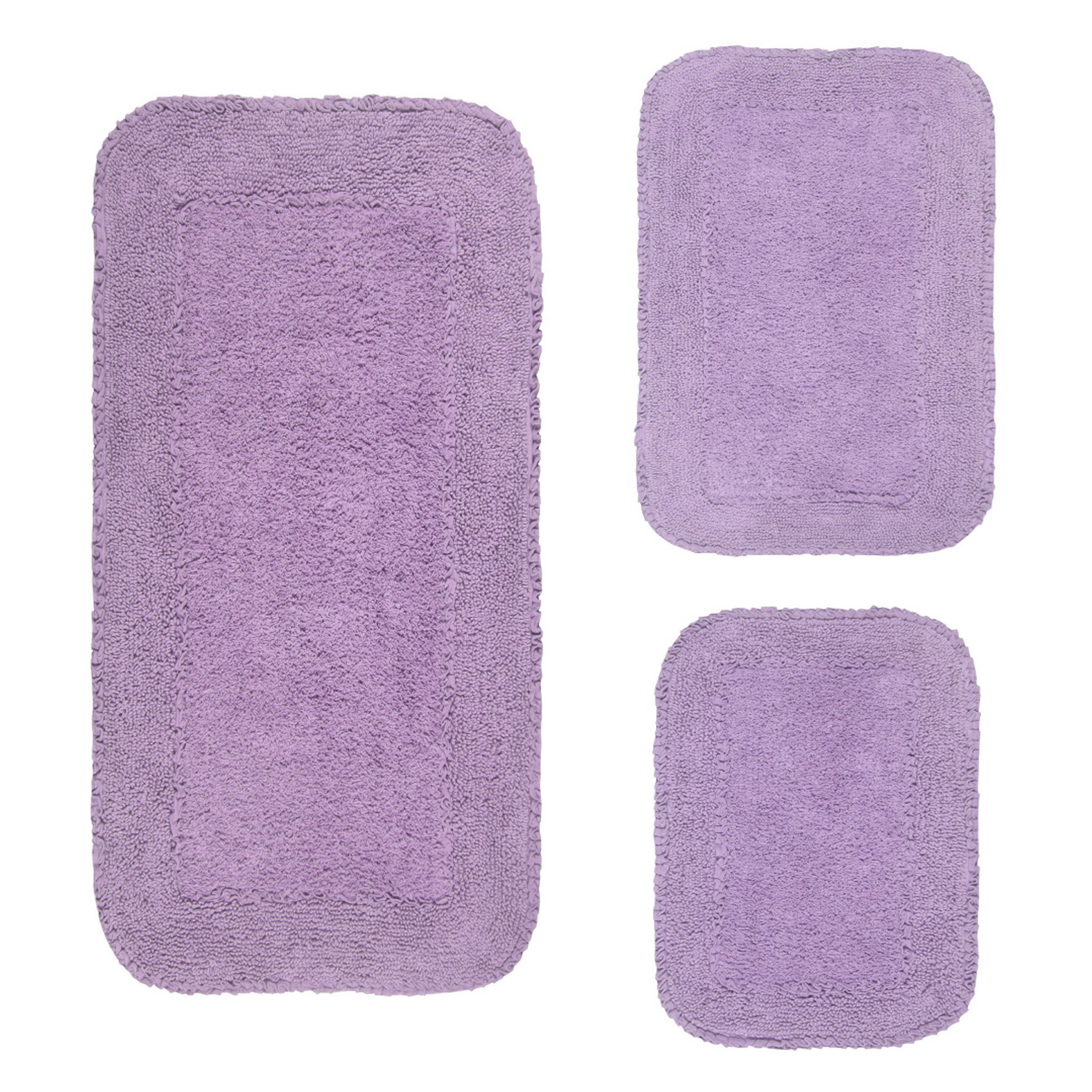 Latitude Run® Brunton Collection Bath Rug (Set of 3) | Wayfair