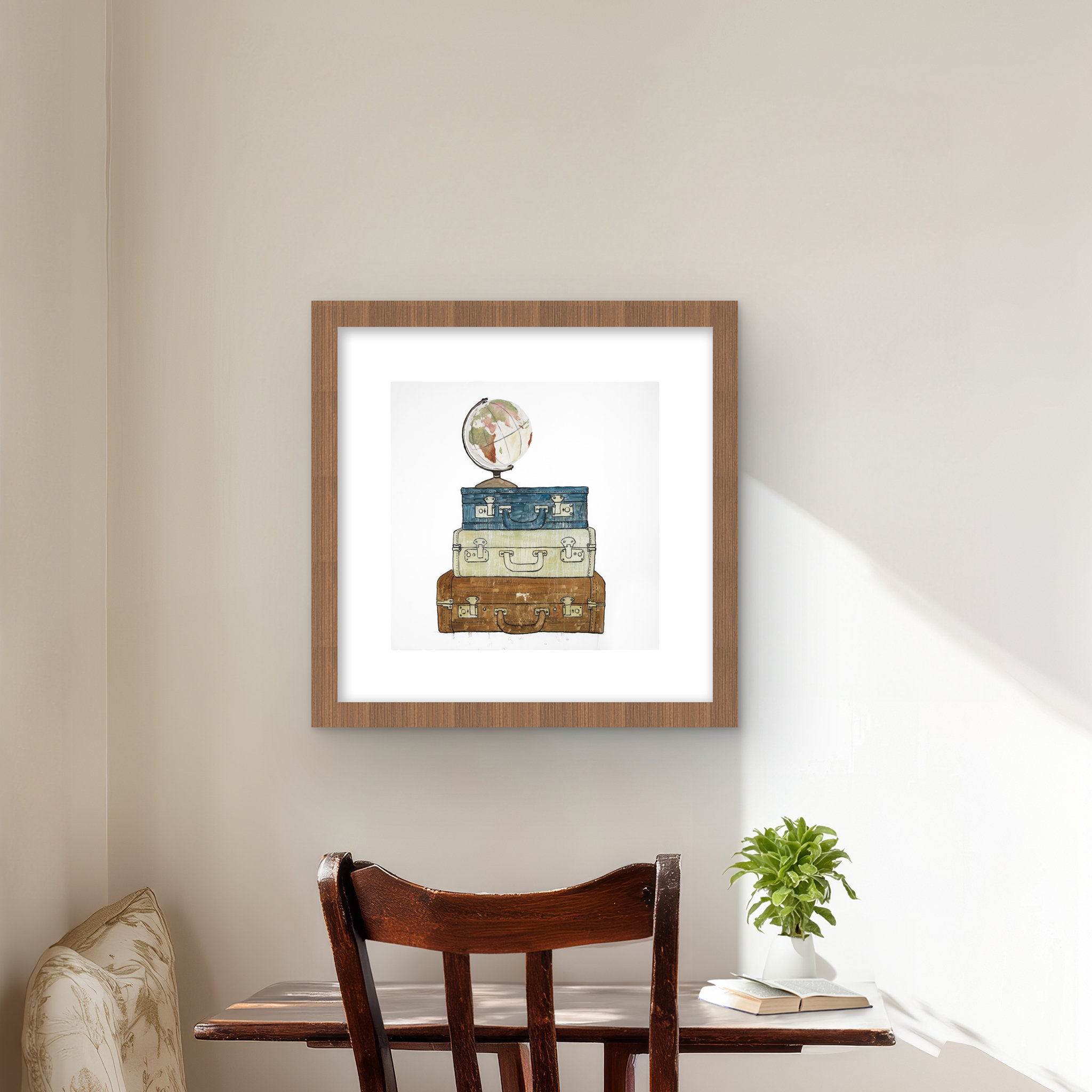 Lark Manor™ Go around the world - Object Man Cave Framed Print for ...