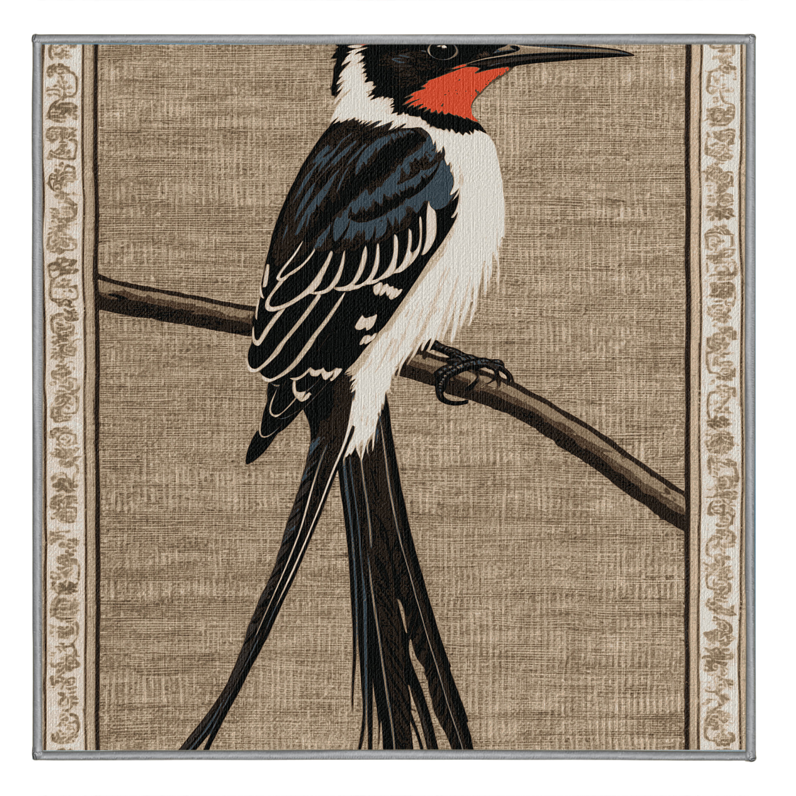 Wildon Home® Washable Fork tailed Flycatcher Birds Area Rug | Wayfair