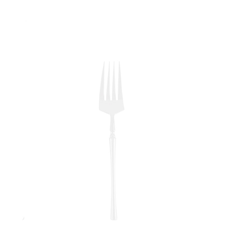 Ecoquality Modern White Disposable Plastic Salad Forks Infinity ...