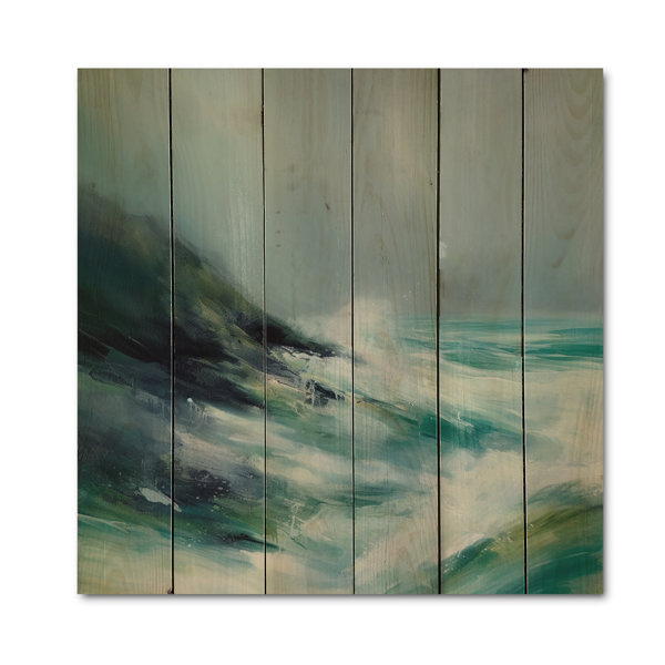 Dovecove Seascape Abstract Painting II - Abstract Liquid Ink Print on ...