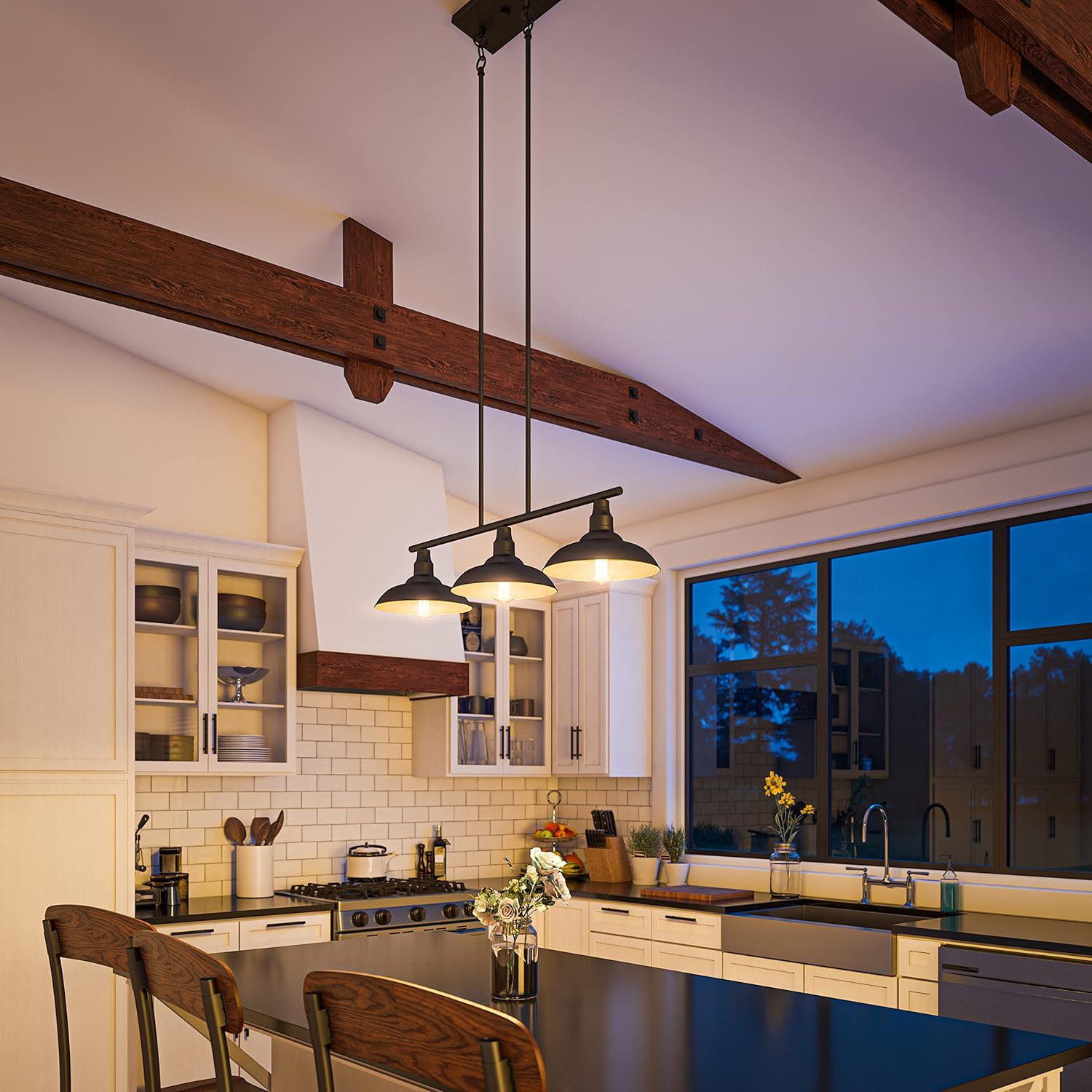 Williston Forge Kenroy Home Dale Lantern With Barn Style Shades For Vintage Industrial Rustic ...