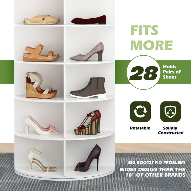 Latitude Run® 32 Pair Stackable Shoe Rack & Reviews | Wayfair