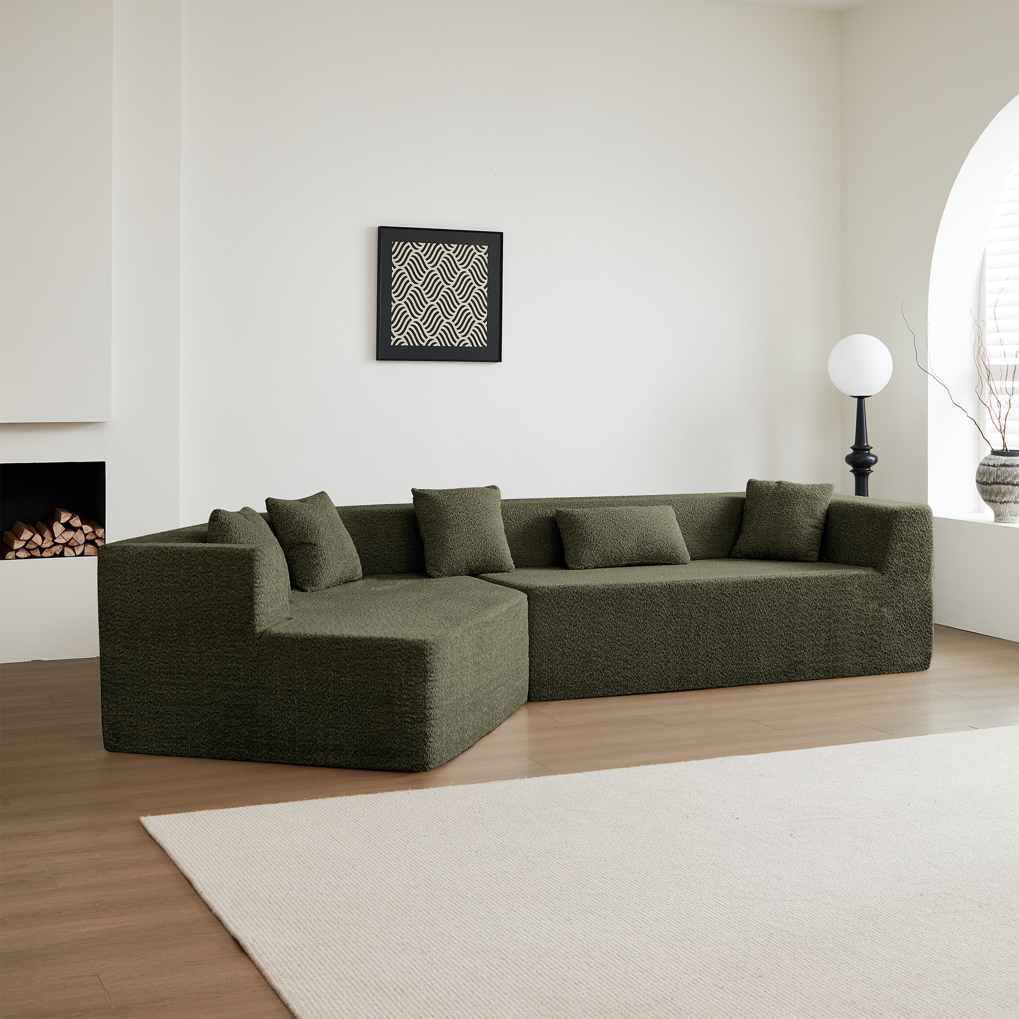 Latitude Run® Modern Minimalist Sofa With Deep Seat - Wayfair Canada