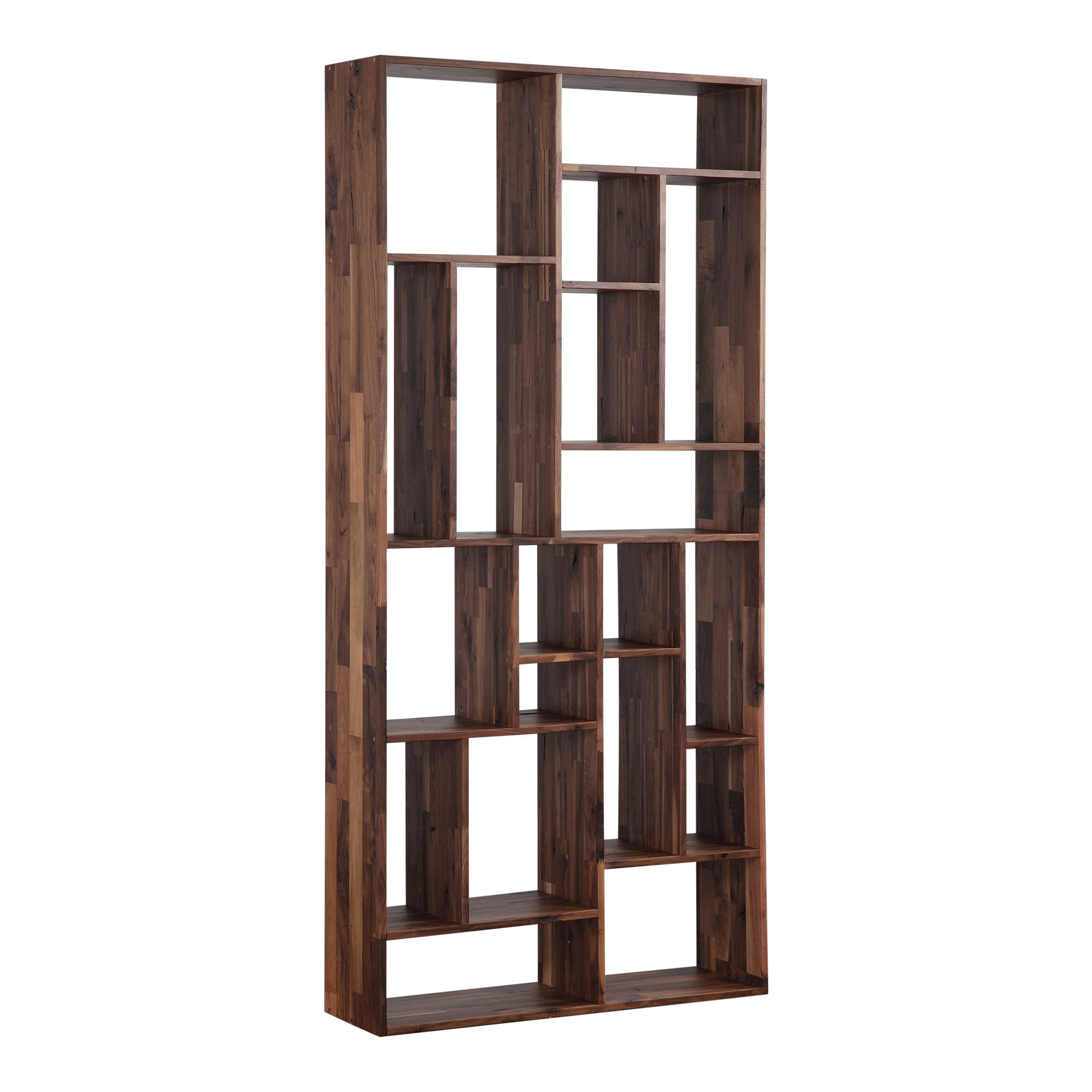HomeRoots 86" H x 41" W Wood Library Bookcase | Wayfair