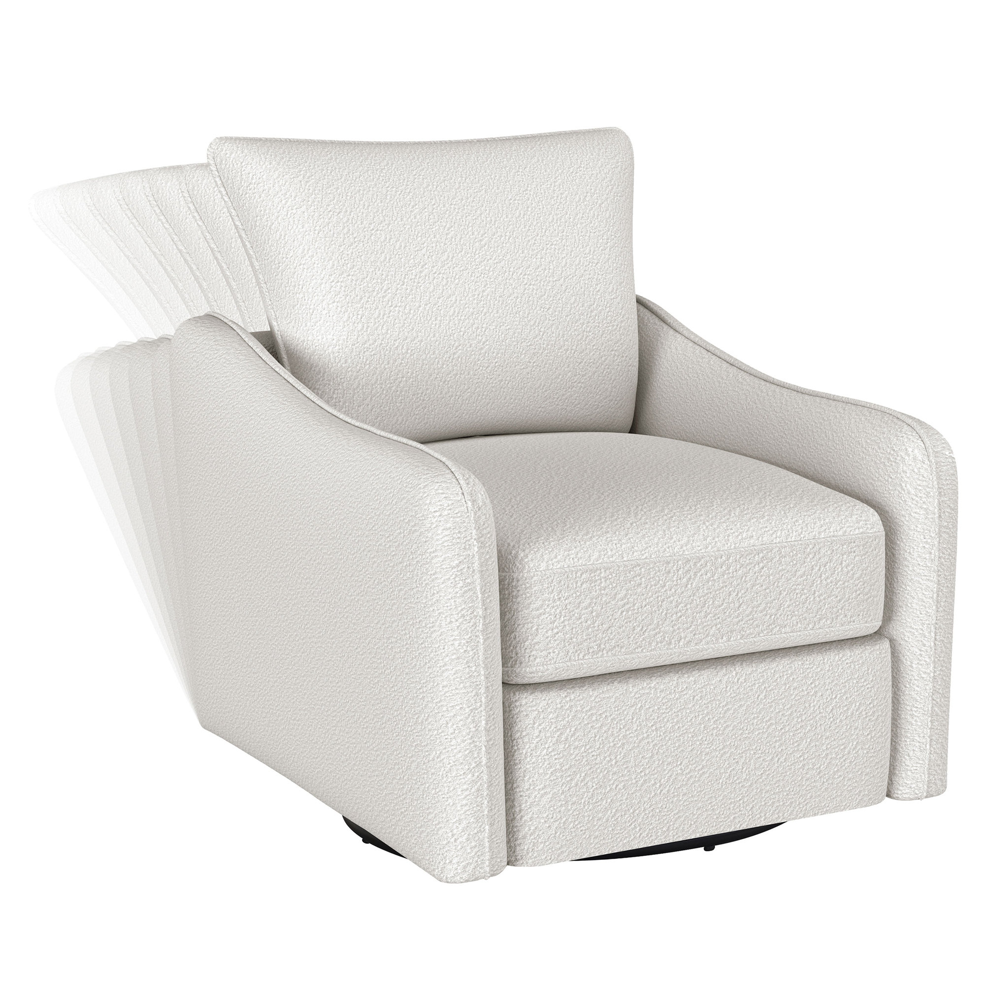 Hokku Designs Upholstered Swivel Glider Chair | Wayfair
