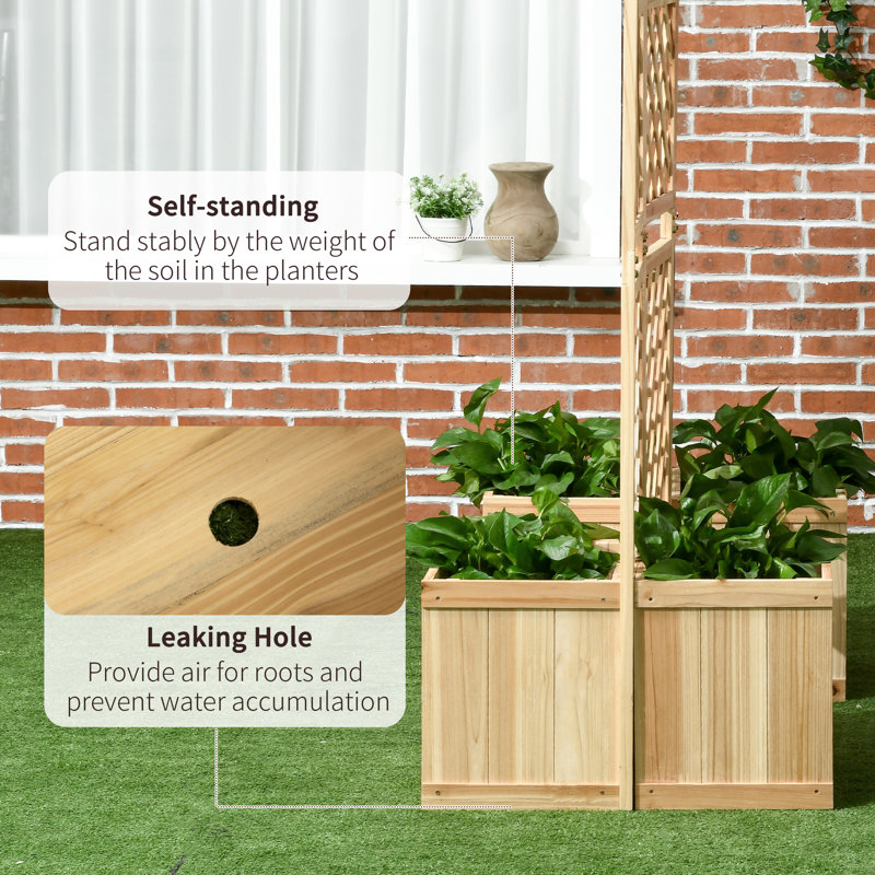 Outsunny Freestanding Outdoor Privacy Screen - Wayfair Canada