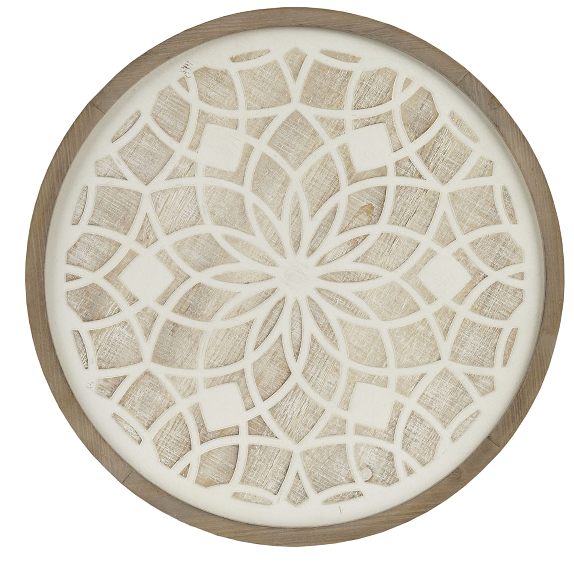 Dakota Fields 27 - Inch Round Two Tone Medallion Wall Decor, Natural ...