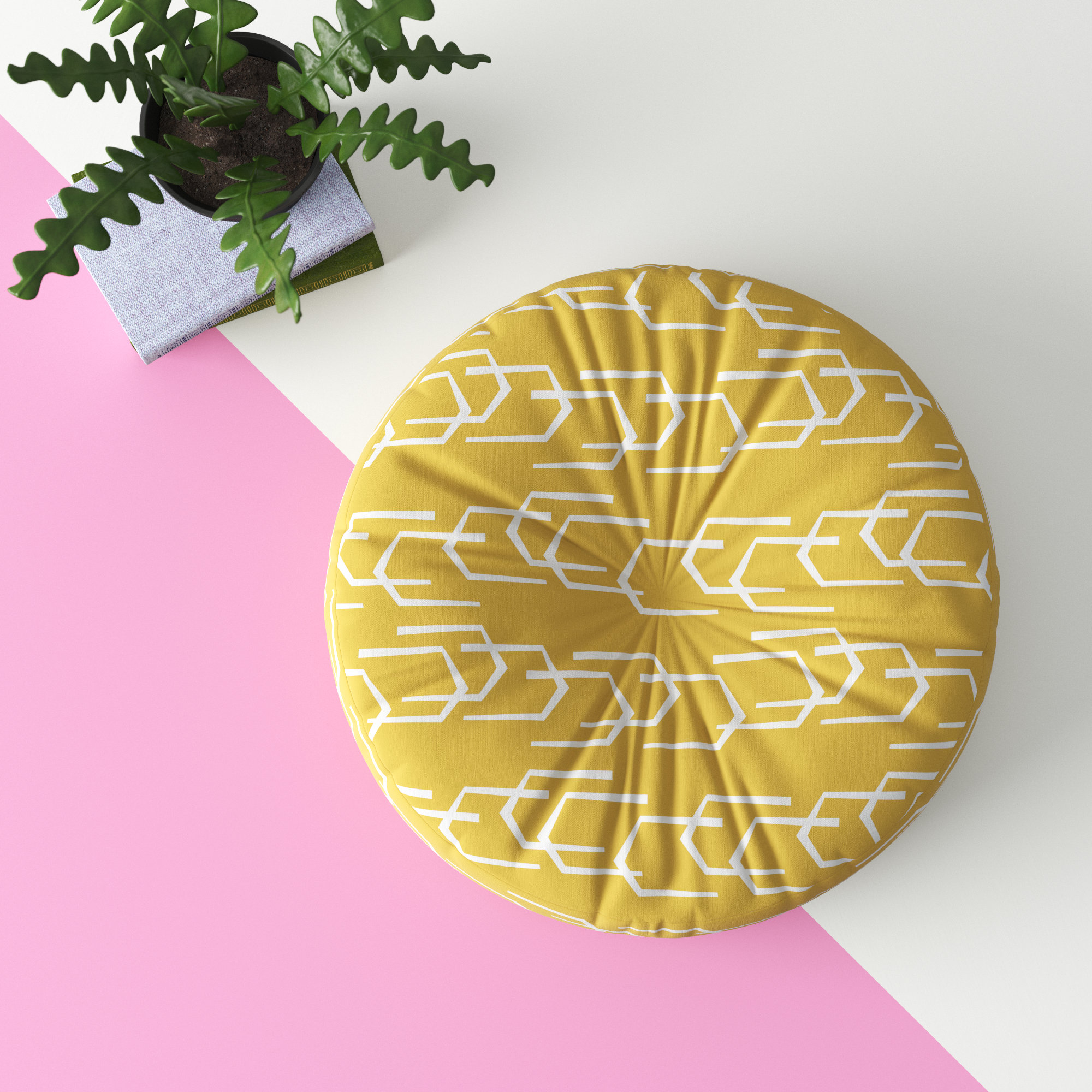 Deny Designs Heather Dutton Geometric Round Floor Pillow Cover and ...
