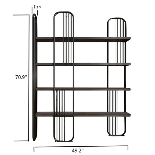 East Urban Home Geometric Bookcase & Reviews | Wayfair