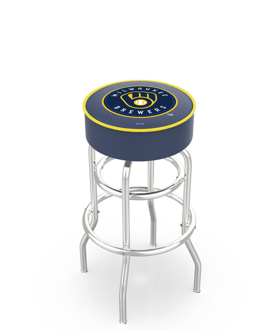 Holland Bar Stool L7C1 Milwaukee Brewers Swivel Counter Stool | Wayfair
