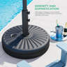 Latitude Run® 22L Patio Umbrella Stand, Outdoor Umbrella Base Water ...