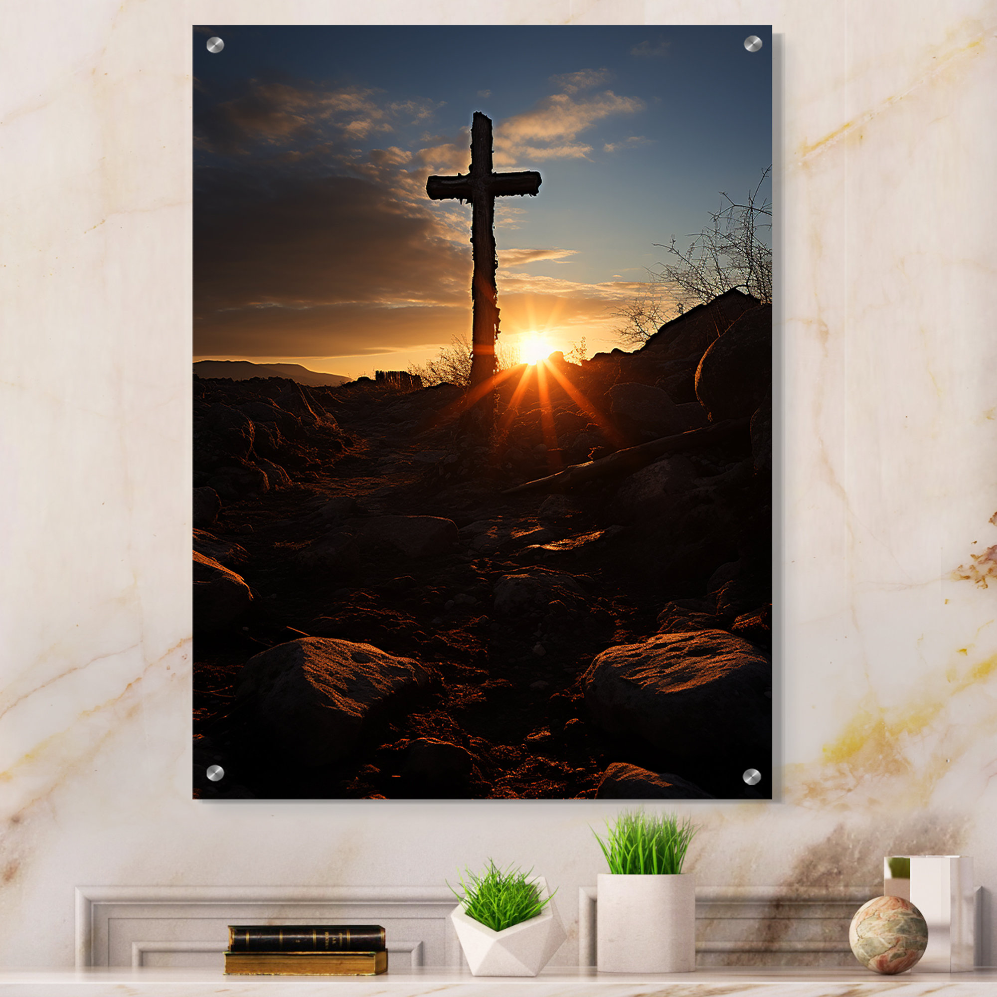Latitude Run® Religious Cross Resurrections Promise - Religious ...