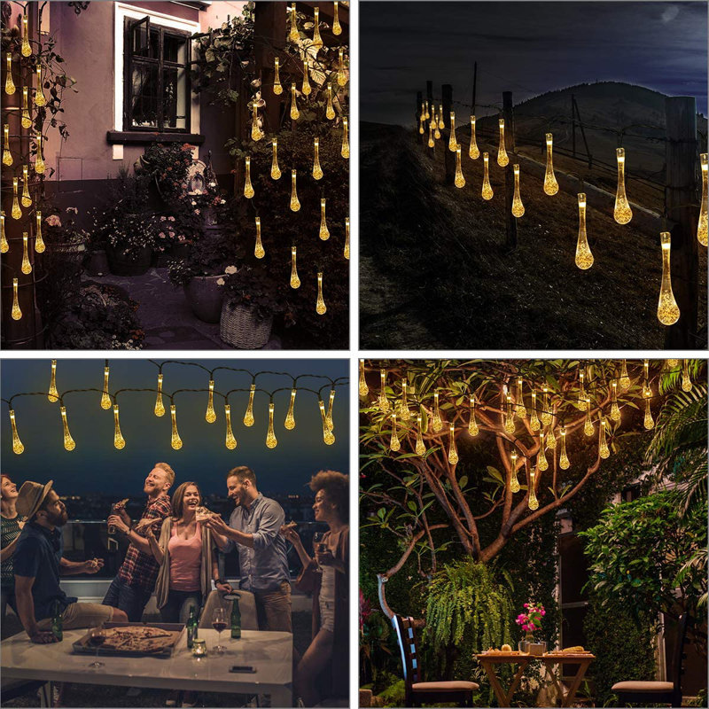 Wildon Home® Watsons 20' Outdoor LED Solar Powered 30 - Bulb Fairy ...