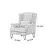 Axis Living Rustic Fabric High Back Single Chair | Wayfair
