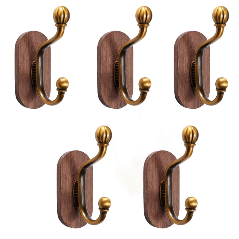 Astoria Grand Solid Wood Hooks And Hangers Without Perforations | Wayfair