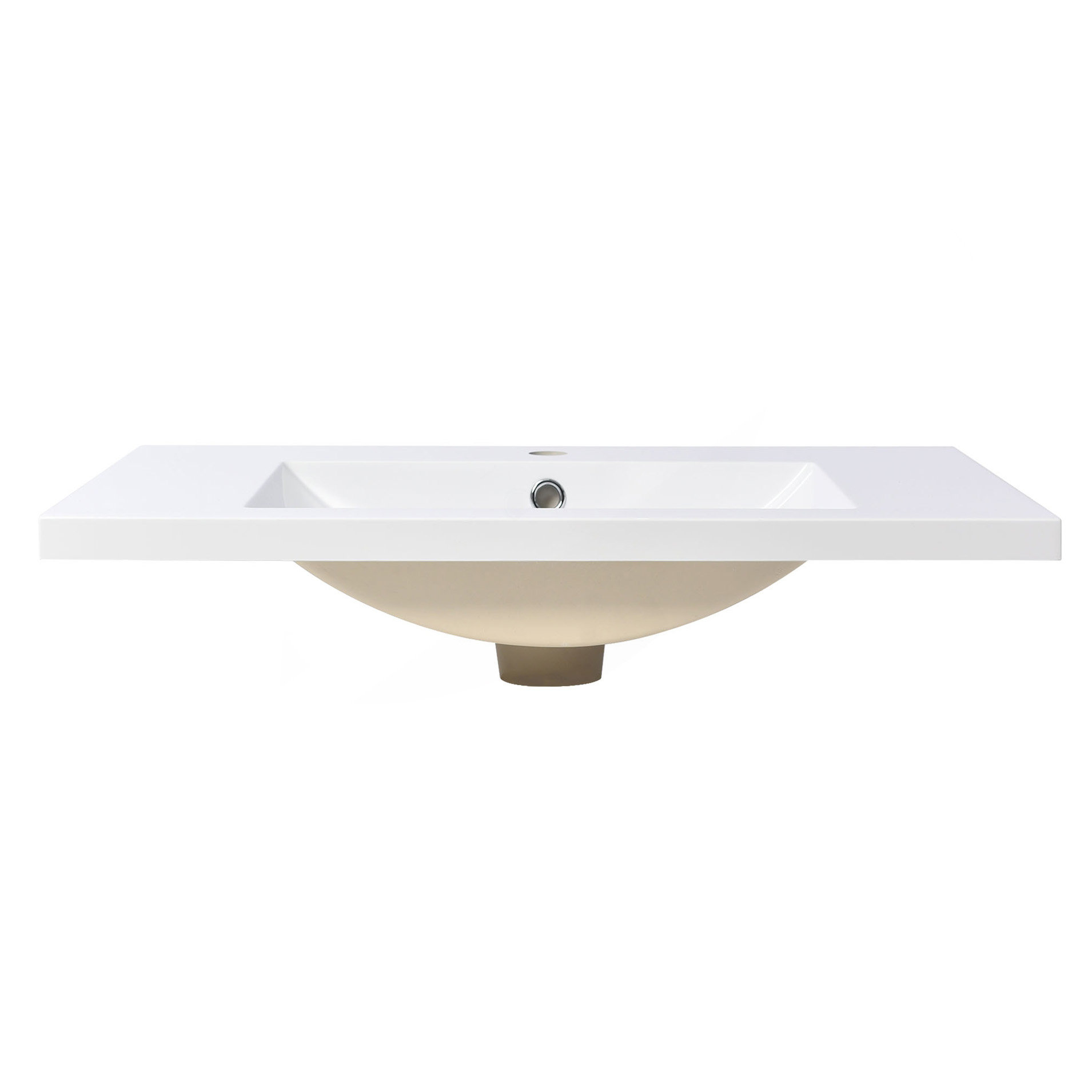 Latitude Run® Sink Only30x18 Inch Rectangular Single Hole Bathroom ...