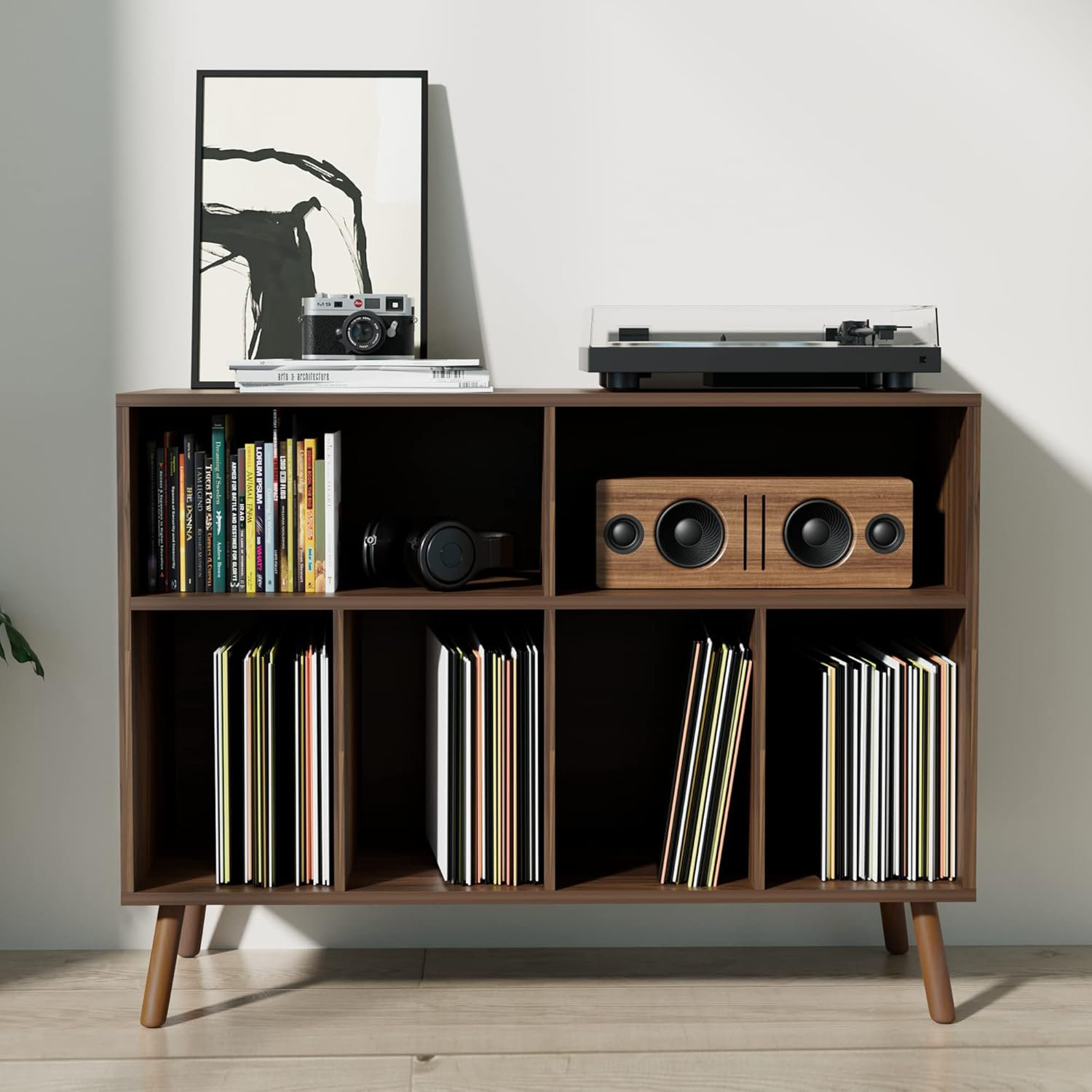 Corrigan Studio Record Player Stand, Turntables Stand with Vinyl Record ...