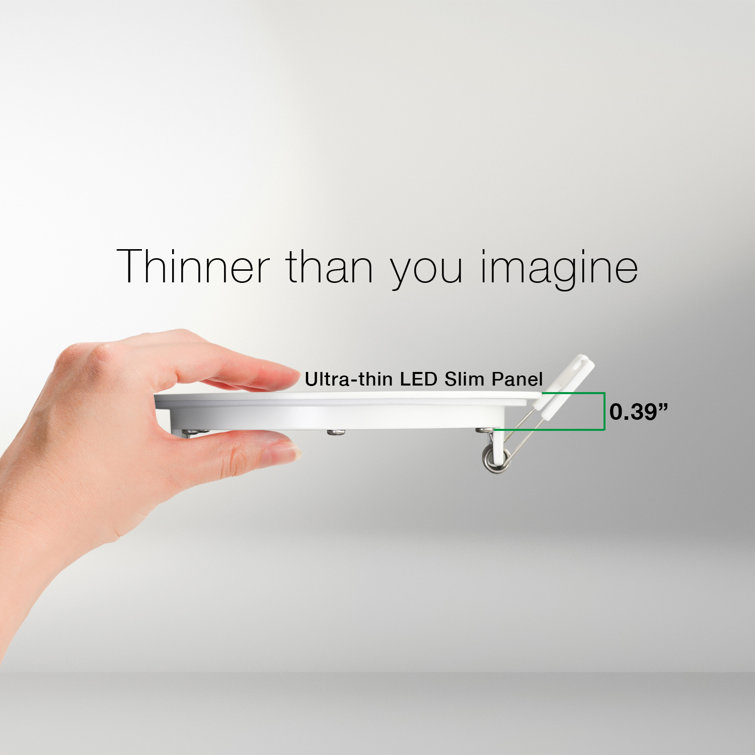 QPLUS 4'' Ultra Slim 4000K IC LED Canless Recessed Lighting Kit ...