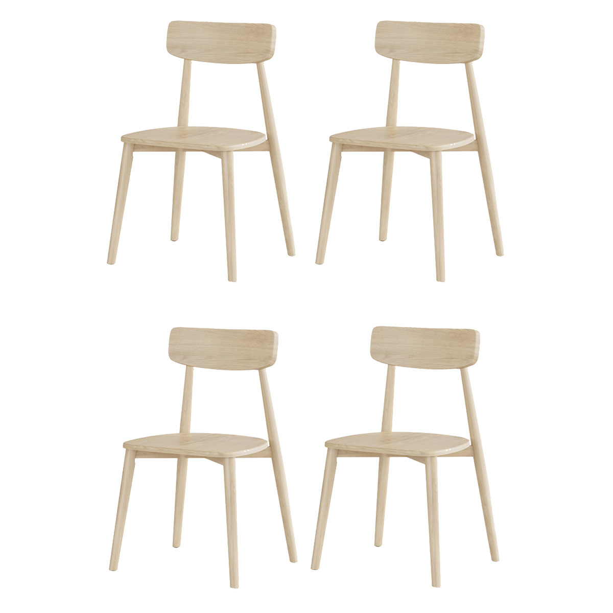 MRzenghong Solid wood chair simple home backrest | Wayfair