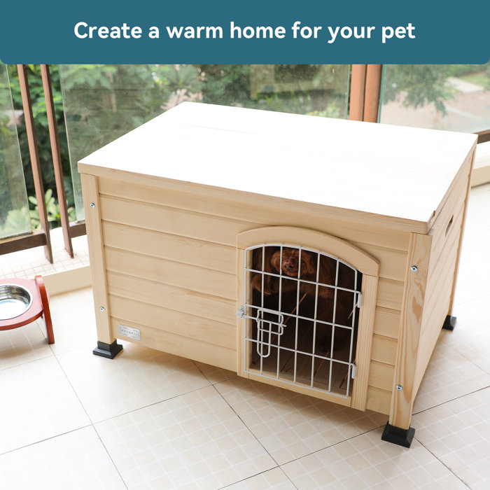 Tucker Murphy Pet™ Cyndia Wood Dog House & Reviews | Wayfair