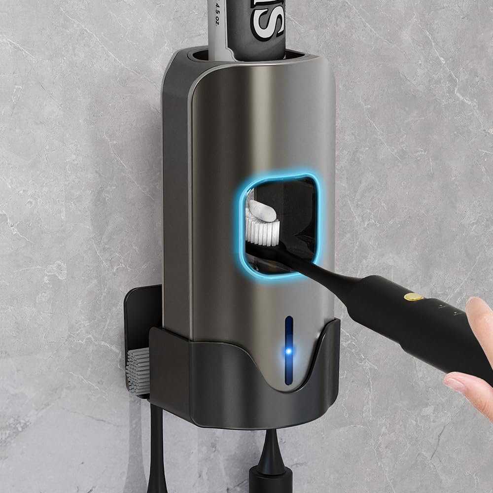 Symple Stuff Toothpaste Dispenser, Smart Automatic Toothpaste Dispenser ...