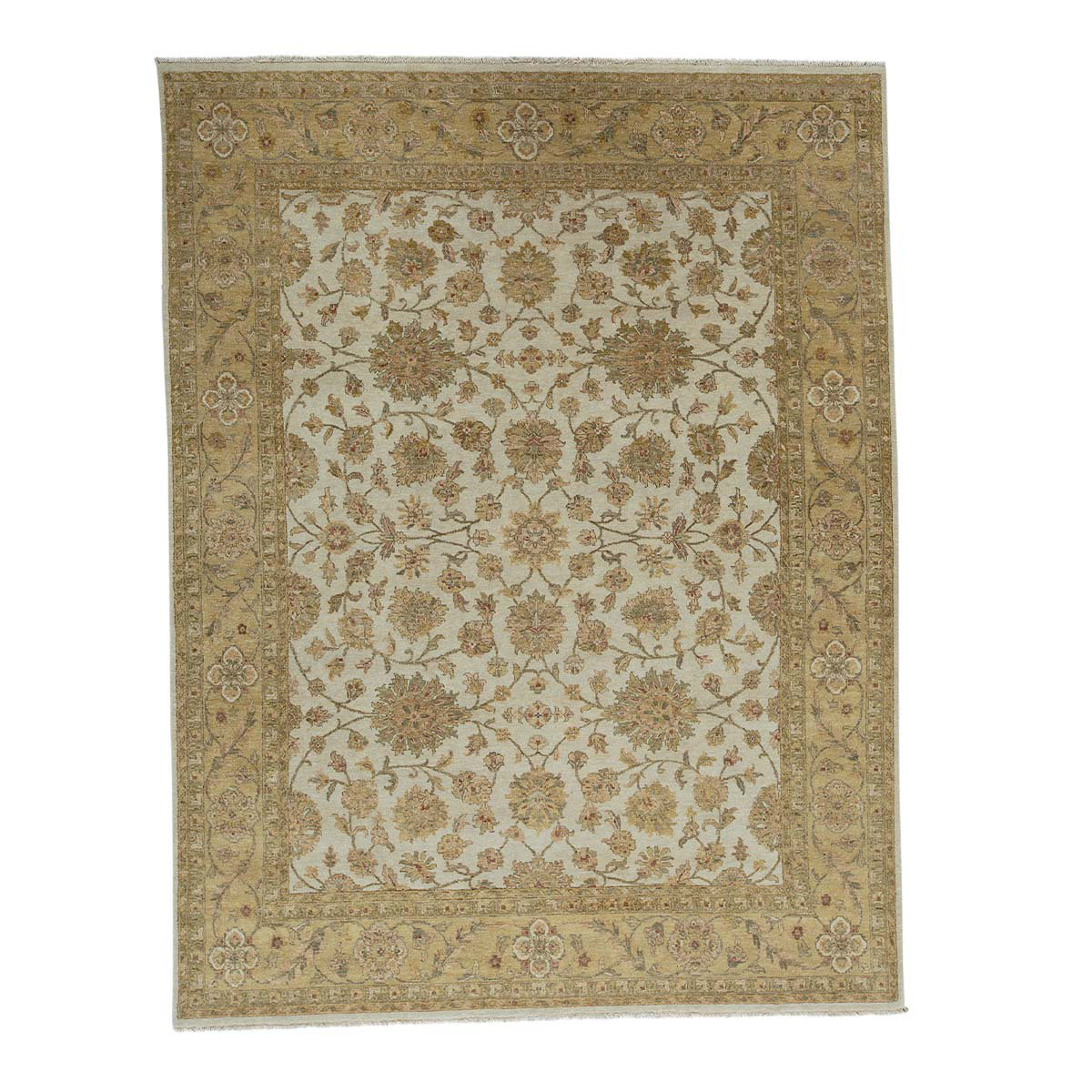 Bokara Rug Co., Inc. Hand-Knotted Brown/Cream Rug | Wayfair