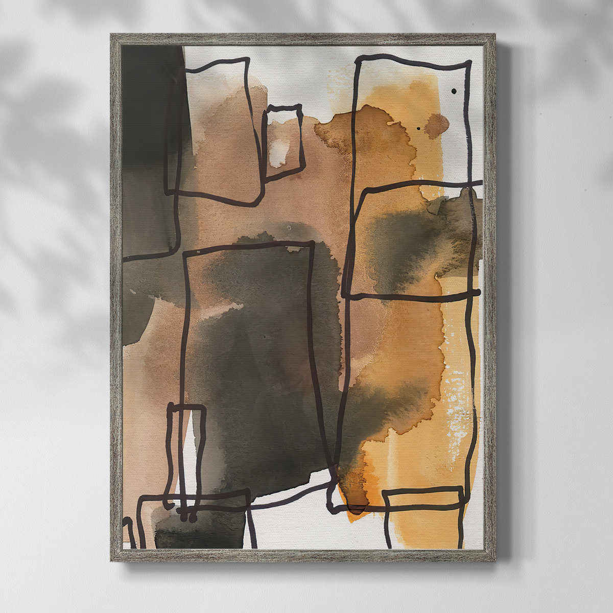 Brayden Studio® Retro Vibe I Framed Print - Solid Wood | Wayfair